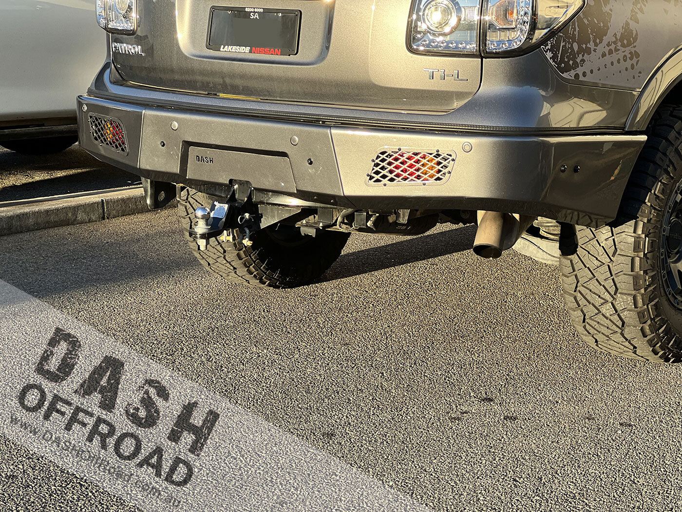 Y62 Patrol Predator Rear Bar Satin